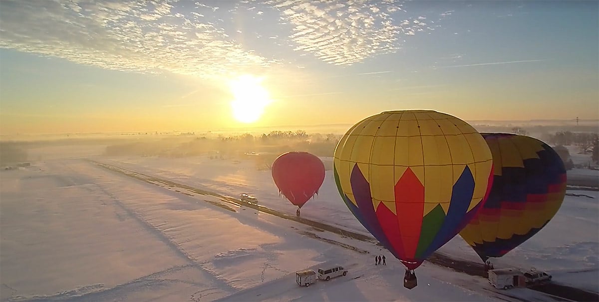 Snow Hot Air Balloon Flights | Lancaster Balloon Rides